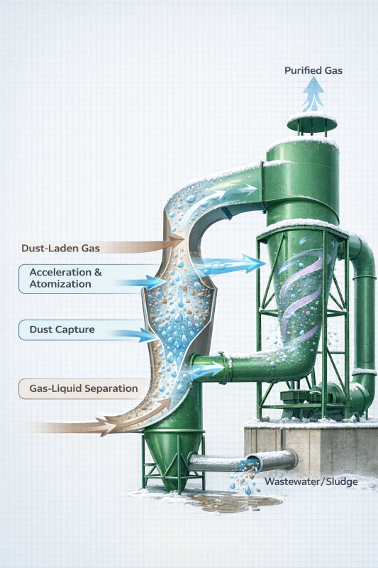 Best High-Performance Venturi Scrubber | Wet Particulate & Acid Gas Pre ...